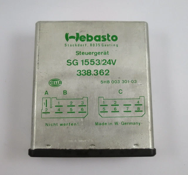 ORIGINAL WEBASTO SG 1553 / 24V Steuergerät 338.362 EUR 99,00 - PicClick DE
