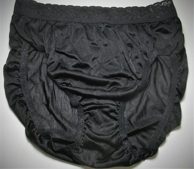 Vintage Panties Hanes Shiny 100 Nylon Hi Cut Panty Panties Brief