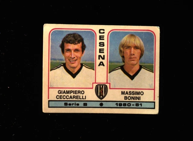 1980-81 PANINI CALCIATORI Giampiero Ceccarelli/Massimo Bonini Cesena ...