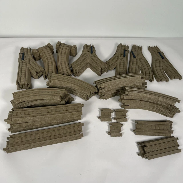 THOMAS TANK ENGINE Track Trackmaster Light Brown beige X 53 Mixed Piece ...