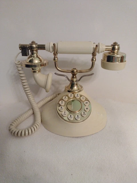 VINTAGE REGAL FRENCH Push Button Phone 516042 Mid Century Modern ...