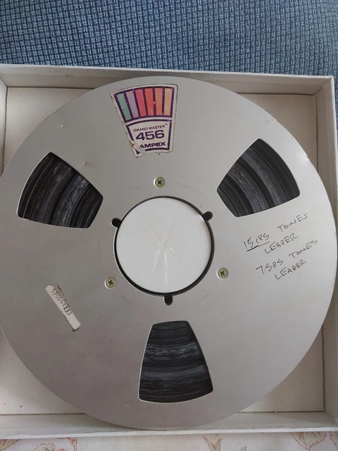 AMPEX 456 GRAND Master 1" X 2500 10" Studio Mastering Audio Tape - Use The Reel £25.00 - PicClick UK