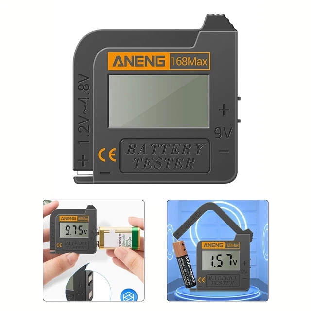 TESTEUR DE BATTERIE ergonomique à écran LCD mesure pour différents ...