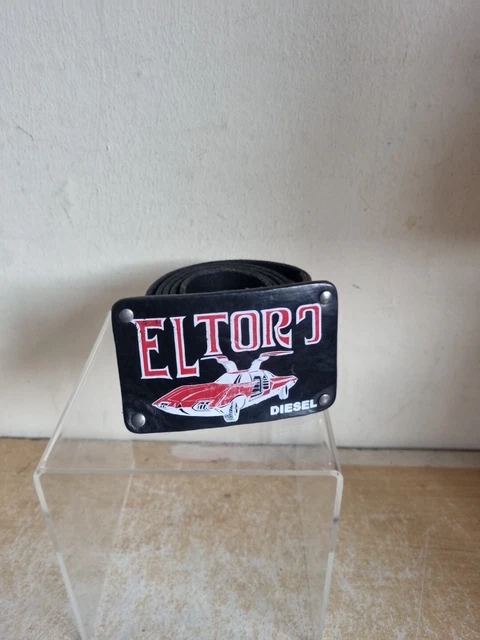 CINTURA DIESEL VINTAGE in Pelle El Toro Y2K (J6) EUR 23,39 - PicClick IT