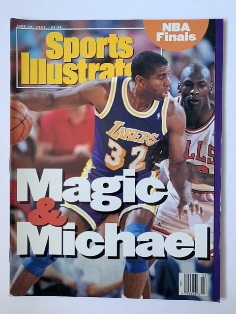 MAGIC JOHNSON & Michael Jordan Nba Basketball Sports Illustrated ...