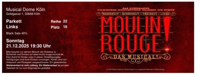 Moulin Rouge Kln Tickets Gnstig