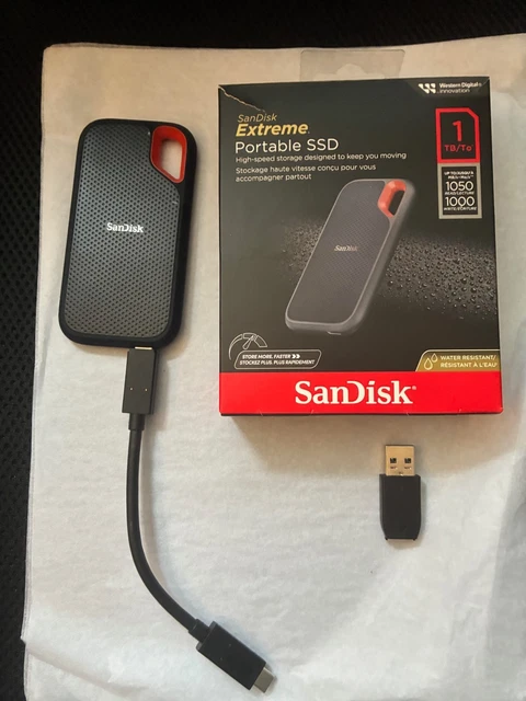 SANDISK EXTREME V2 1TB USB-C Portable External SSD (SDSSDE61-1T00-G25 ...