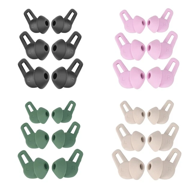 6PCS/SET SILICONE EAR Tips for Freelace Multi-color Eartips Headphones ...