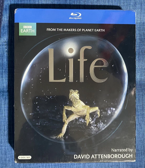 LIFE NARRATED BY David Attenborough Blu-ray 4-Disc Set BBC Earth BRAND ...