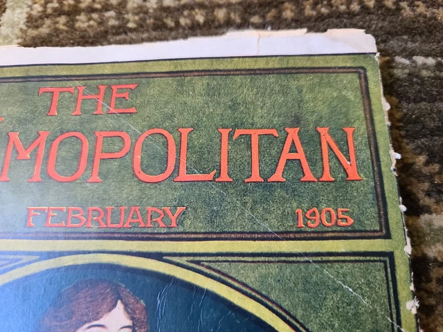 ANTIQUE 1905 FEB. COSMOPOLITAN MAGAZINE Advertising, History Articles ...