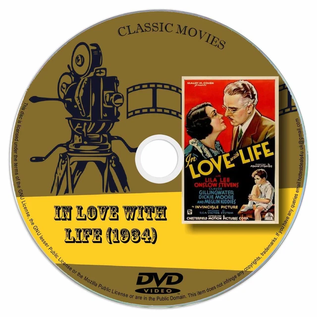 IN LOVE WITH Life 1934 Classic DVD Film Drama Lila Lee Dickie Moore ...