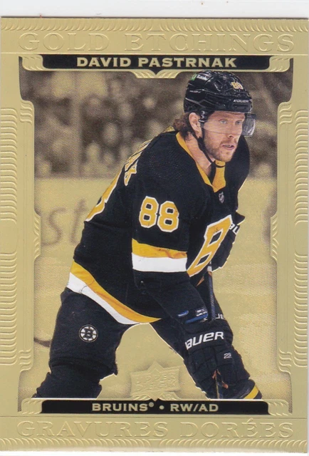 22/23 UD TIM Hortons..david Pastrnak..gold Etchings..card # G-8..Bruins EUR 2,02 - PicClick IT