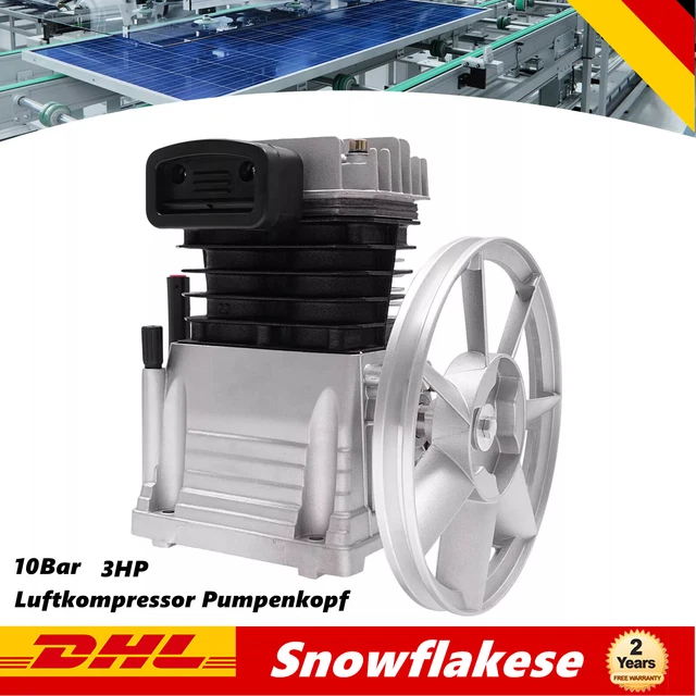 NEU 3.0 PS Druckluft Kompressor Aggregat 2 Zylinder Luftdruck Luft Max ...