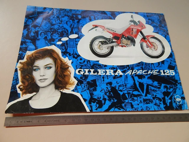 BROCHURE DEPLIANT ORIGINALE Gilera 125 Apache EUR 22,32 - PicClick FR