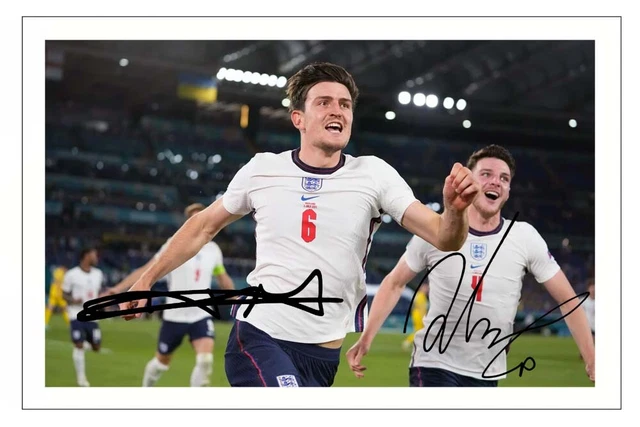 HARRY MAGUIRE & DECLAN RICE Signed Autograph PHOTO Gift Print ENGLAND ... HARRY MAGUIRE & DECLAN RICE Signed Autograph PHOTO Gift Print ENGLAND ...