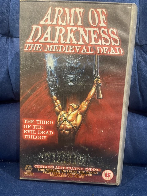 ARMY OF DARKNESS Medieval Dead VHS PAL with Alternate Ending Evil Dead ...
