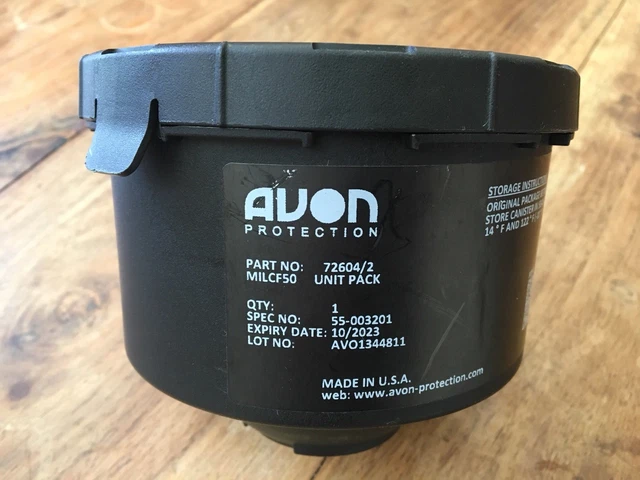 AVON MILCF50 CBRN/NBC Canister/Filter In Date 10/2023 £25.00 - PicClick UK