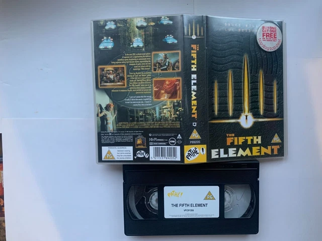 THE FIFTH ELEMENT {1997, Vhs/Pal} Bruce Willis, Gary Oldman. Deleted ...
