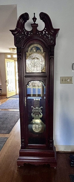 HOWARD MILLER GRANDFATHER Clock, Model 610-713 Ambassador Collection ...