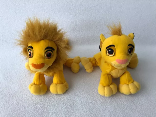 Disney Hasbro The Lion King Young Simba Cub And Simba With Mane Plush 2002 £2053 Picclick Uk