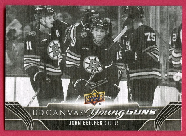 JOHN BEECHER 2023-24 Ud Canvas Black & White Young Guns #C-238 Boston ...
