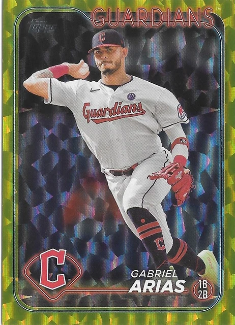 FEUILLE JAUNE 2024 Topps Series 2 GABRIEL ARIAS - CLEVELAND GUARDIANS ...