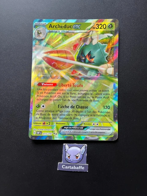 CARTE POKÉMON ARCHÉDUC EX 015/197 EV3 Flammes Obsidiennes NEUF EUR 4,85 ...