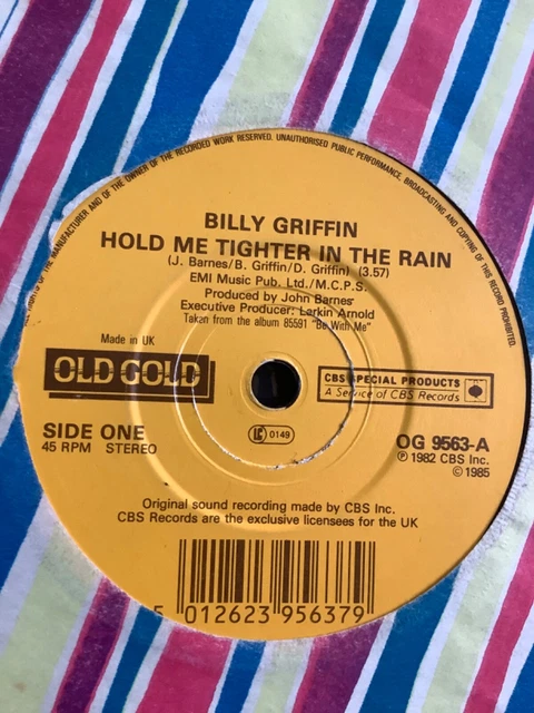 BILLY GRIFFIN - Hold Me Tighter In The Rain - Disque vinyle d'occasion ...