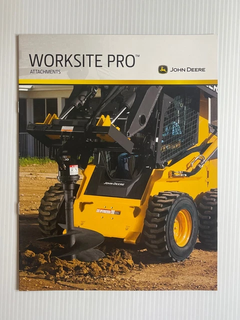 JOHN DEERE WORKSITE Pro Attachments Sales Brochure *2012* (Showroom ...