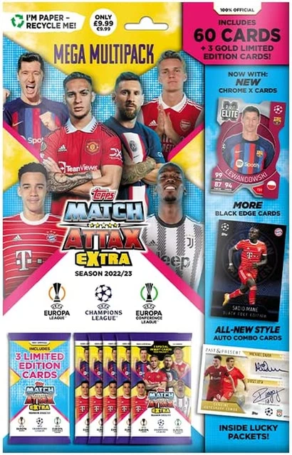 CHAMPIONS LEAGUE MATCH Attax Extra 2022/2023 - 1 X Mega Multipack $65. ...
