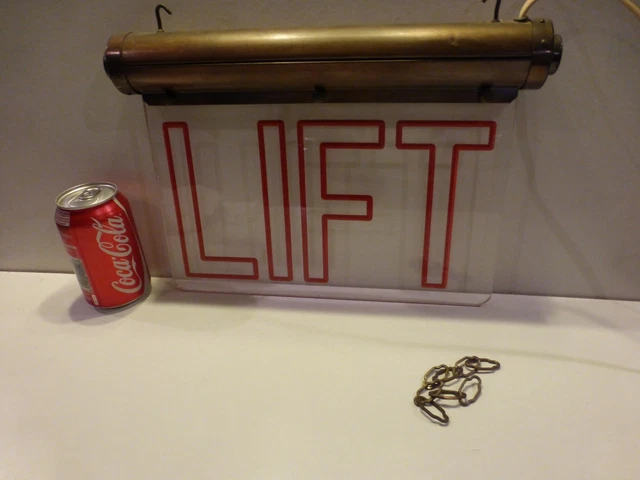 ART DECO ILLUMINATING Sign Lift Odeon Cinema Theatre Vintage Unusual £ ...