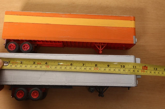 X2 LORRY TRAILERS Built Model Kits Plastic Diorama Layout Trucks Wagons ...