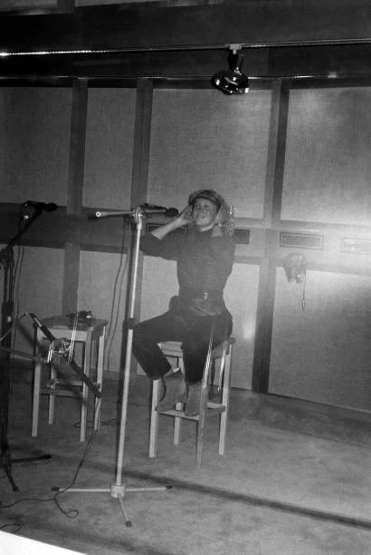 AGNETHA FALTSKOG SWEDISH supergroup ABBA sings at Polar Studios in- Old ...