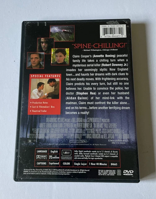 IN DREAMS DVD 1999 Annette Bening Robert Downey Jr Horror Thriller $4. ...