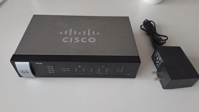 CISCO RV320 GIGABIT Dual WAN VPN Router RV320-K9 with power adapter $80 ...