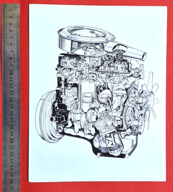 ORIGINAL 1967 FORD 1600cc CROSSFLOW "KENT" ENGINE Press Photo £6.99 ...