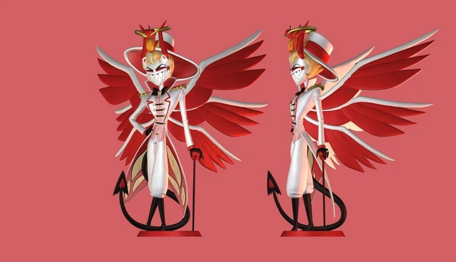 HAZBIN HOTEL LUCIFER Morningstar Demon Form 3D Print FanArt/DIY Resin ...