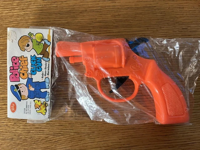 VINTAGE REDBOX TOY Police Chief Click Gun - NOS In Original Package 38 ...