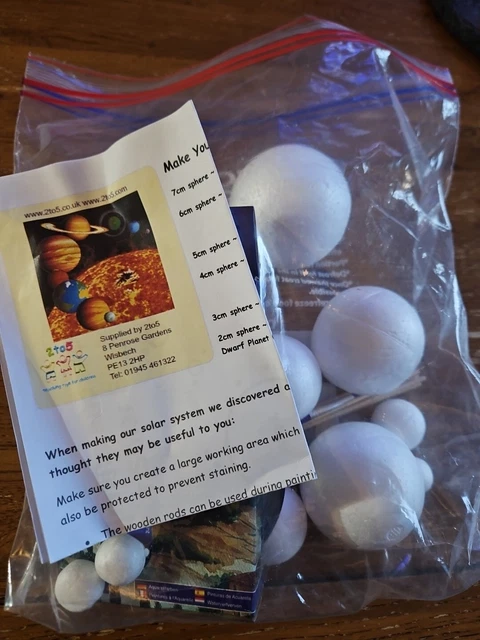 MAKE YOUR OWN Solar System Craft Kit - 12 Piece £6.00 - PicClick UK