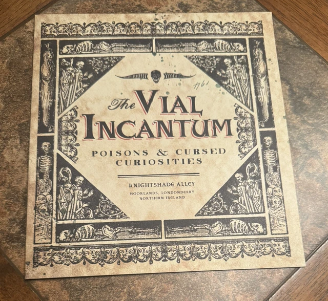 WIZARDING TRUNK HARRY Potter The Vial Incantum Cursed Items Catalog ...