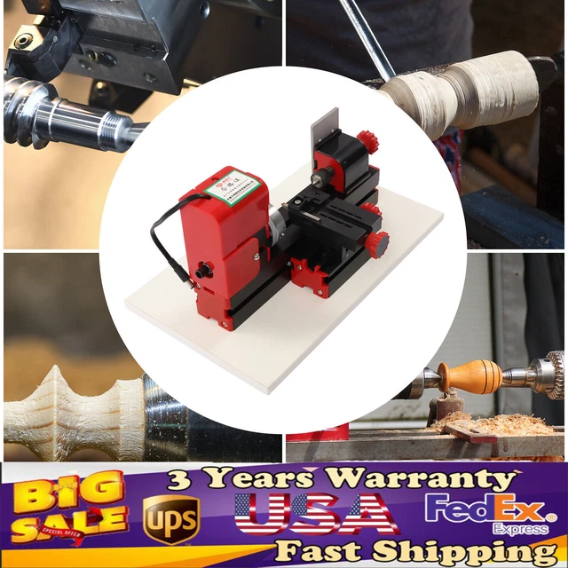 MULTIFUNCTION METAL MOTORIZED Mini Lathe Machine Power Tool 12000rpm ...