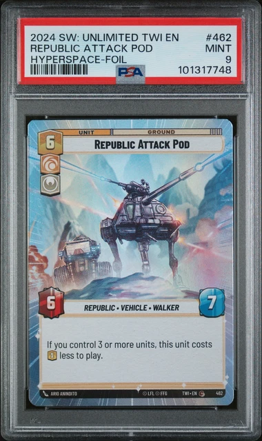 2024 STAR WARS: Unlimited Twilight Of The Republic Republic Attack Pod ...