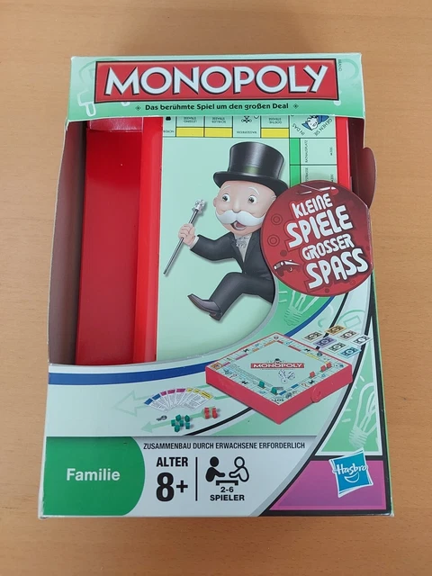 MONOPOLY GUTE REISE Parker Gesellschaftsspiel klein EUR 5,00 - PicClick DE