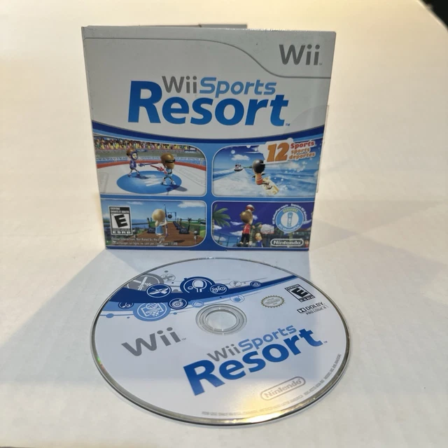 Wii Sports Resort Nintendo Wii 2009 Disc W Game Sleeve Tested