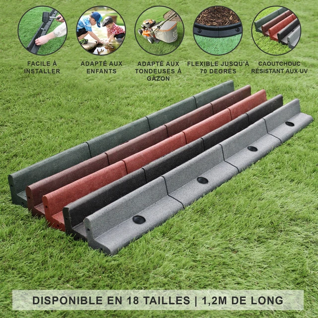 BORDURE DE PELOUSE Flexible Jardin Gazon Chemin Potager Lit de Fleurs ...