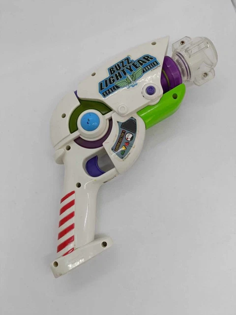 BUZZ LIGHTYEAR TOY Story Disney Pixar Ray Gun Blaster Lights Sounds £12 ...