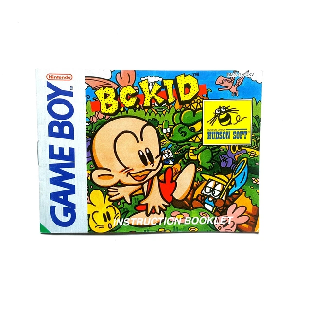 SPIELANLEITUNG ZU NINTENDO GameBoy Spiel B.C. Kid BC Kid Instruction ...