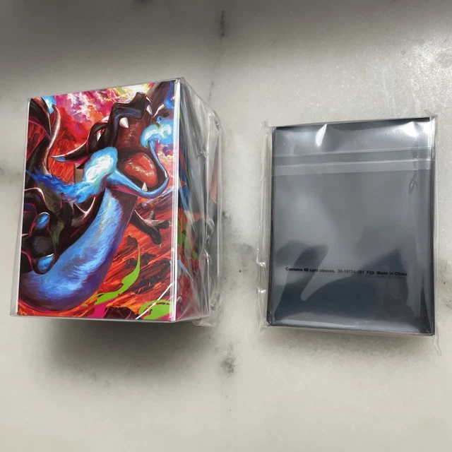 MEGA CHARIZARD X EX UPC Ultra Premium Collection Deck Box And Sleeves ...