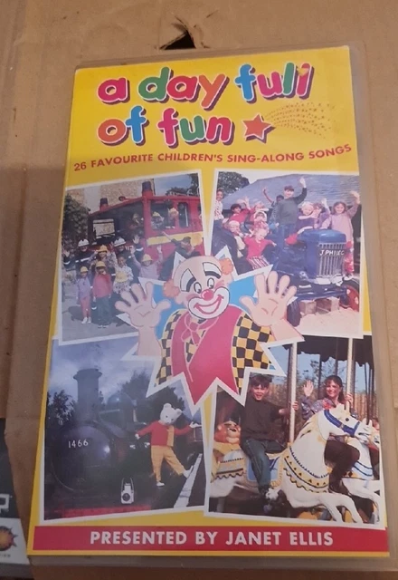 JANET ELLIS A Day Full Of Fun Uk Full Carton Vhs Video 1994 Sing-Along ...