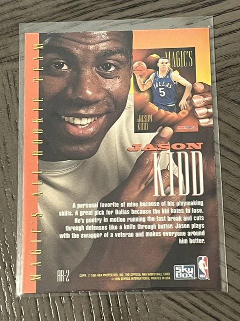 CARTE JASON KIDD 1995 SKYBOX NBA HOOPS MAGIC'S ALL ROOKIE TEAM #AR-2 ...